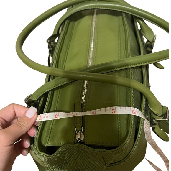 Tumi | Bags | Tumi Rare Ballistic Alpha Leather Two Handle Green Tote Purse Carryon Luggage ...